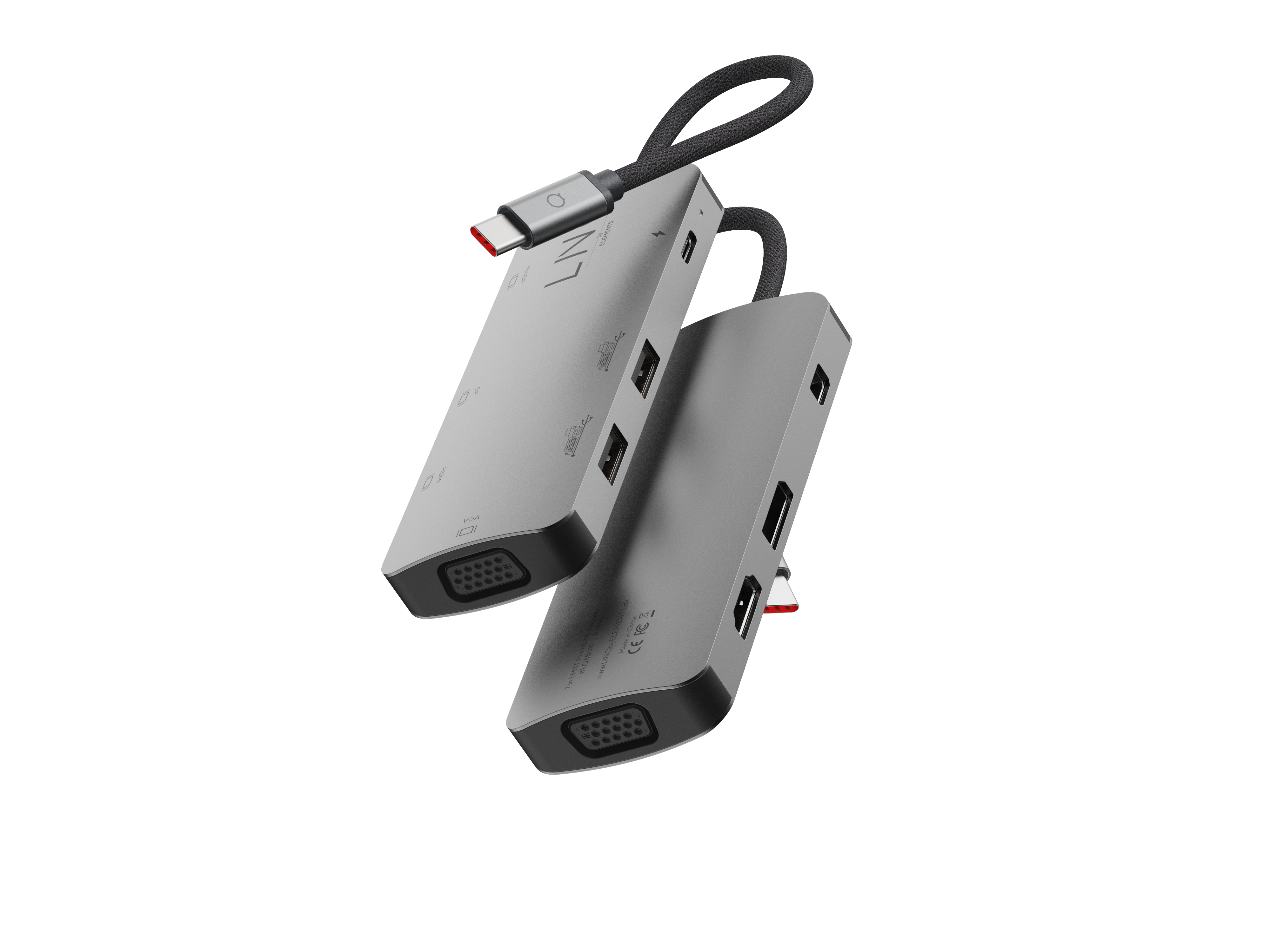 7in1 4K Triple Display HDMI Adapter with PD and Peripheral Ports ...